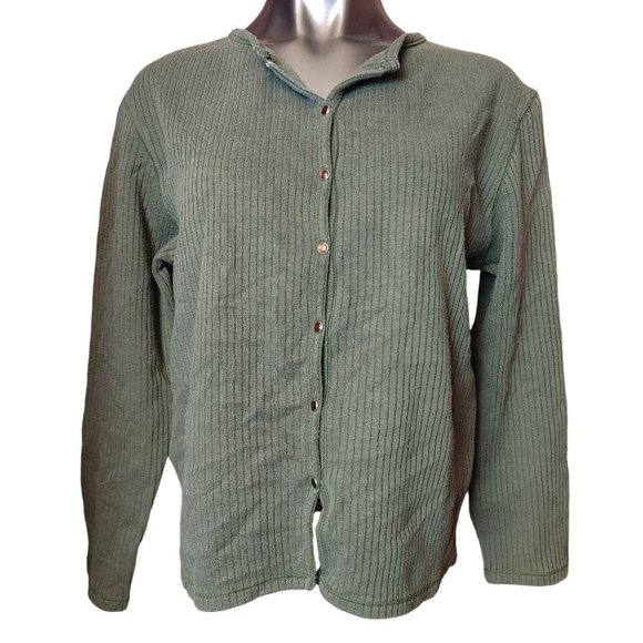 Route 66 | Sweaters | Vintage Route 66 Womens M Army Green Ribbed ...